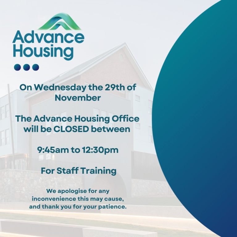 Office Closed for Staff Training – Advance Housing
